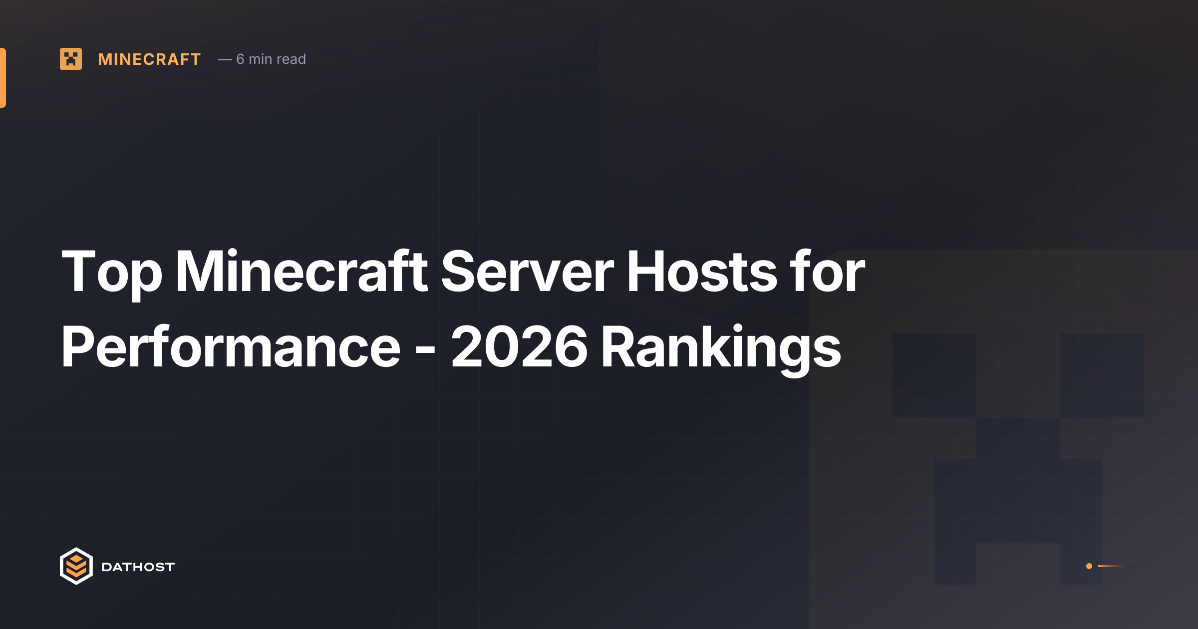 Top Minecraft Server Hosts for Performance - 2026 Rankings